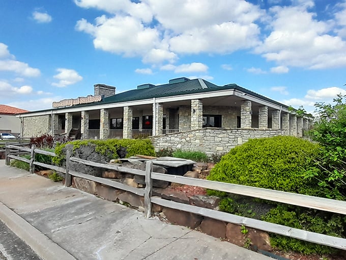 Stone Mill's rustic stone exterior looks like it belongs on a postcard. By day, it's charming&mdash;by night, it's downright magical.