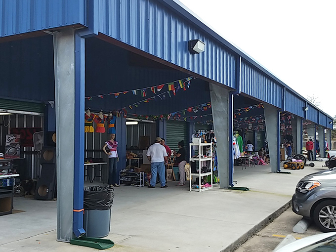 Behind the blue exterior of Westbank Flea Market lies a world of bargains where practical meets whimsical at every turn.