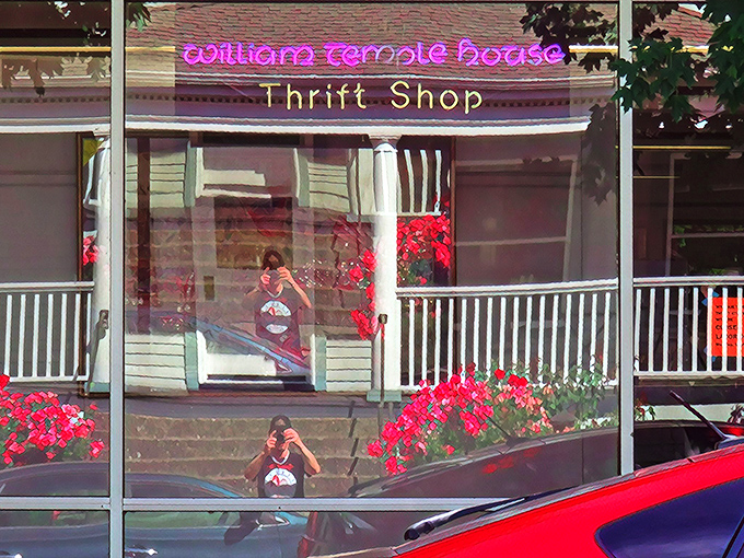 William Temple House Thrift Store's charming brick exterior houses generations of Portland's cast-off treasures.