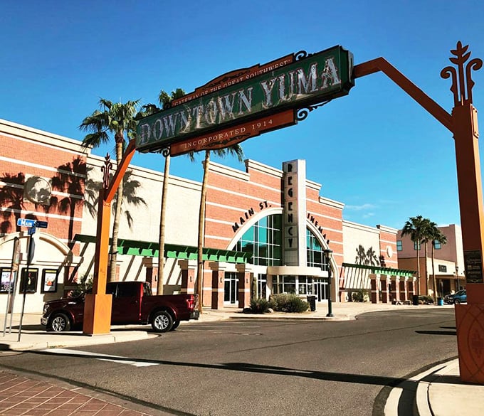 Downtown Yuma's welcoming arch is like the gateway to affordability &ndash; no secret password or membership card required.