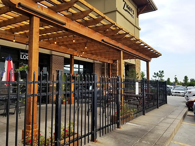 Ziggy's beautiful patio invites you to enjoy pizza al fresco. Kansas weather permitting, of course!