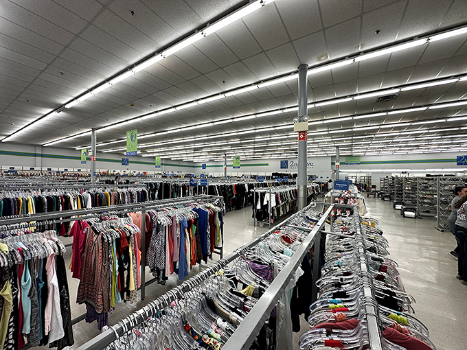 The bright, spacious interior of 2nd Ave makes browsing feel less like thrifting and more like a retail therapy session.