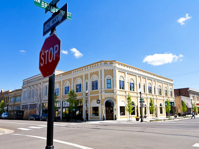 The ornate corner building in downtown Albany speaks to a time when even everyday architecture had something to say.