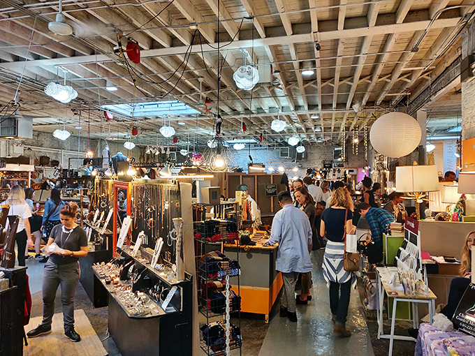 Brooklyn's creative laboratory. Under industrial ceilings, tomorrow's design trends emerge from yesterday's inspirations in this curated wonderland.
