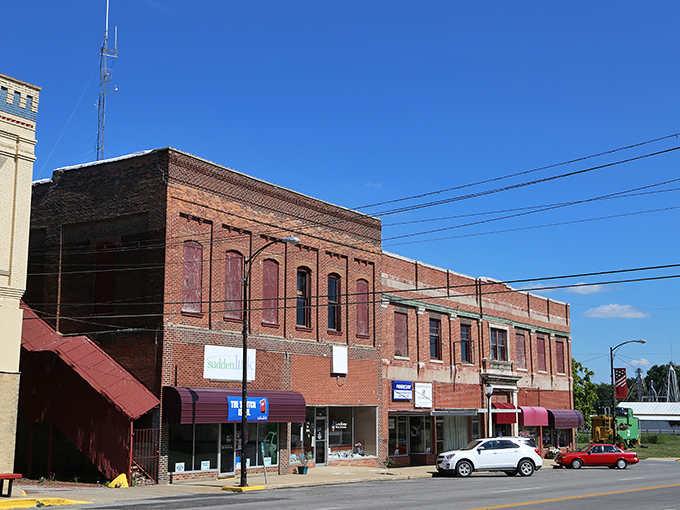 Fall colors frame Brookfield's historic buildings, where retirement dollars find their autumn years stretching further.
