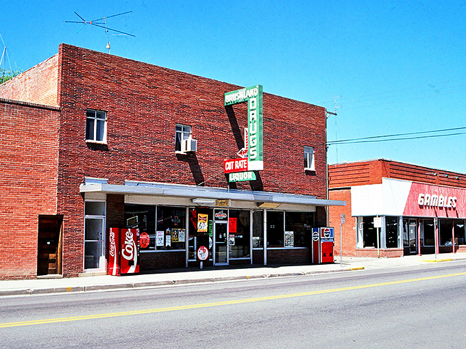 Downtown Brush offers a glimpse into simpler times. That vintage Rexall Drugs sign has been guiding locals to remedies and sundries for generations.