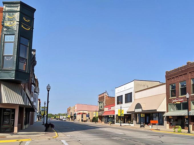 Downtown Charles City balances historic preservation with modern convenience. These buildings have more character than a John Irving novel!