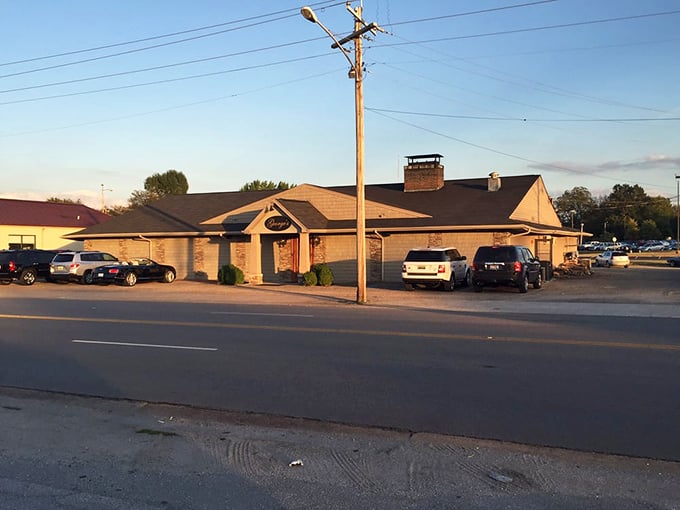 That warm brick exterior hints at the cozy, timeless experience waiting inside. Some traditions age like fine wine.