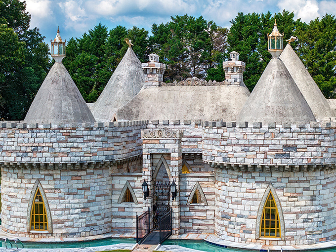 Where fairy tales meet reality. That friendly gnome statue seems to say, "Come on in, the magic's fine!"