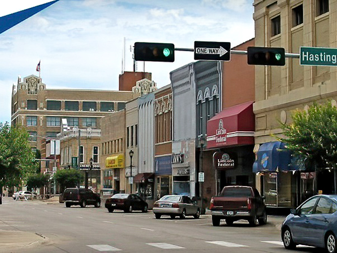 The charming storefronts of Hastings welcome visitors with small-town hospitality and prices that make retirement living comfortable.