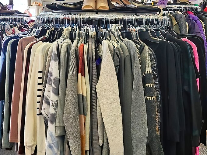 Not just clothes, but possibilities! Each hanger at Karma's Closet holds someone's future favorite outfit.