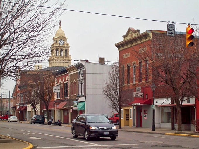 Fall paints this small town in a masterpiece of amber and gold, where tree-lined neighborhoods whisper stories of simpler times.