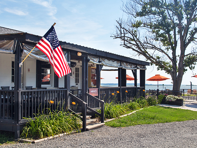 Paradise found: Merroir's rustic outdoor oasis where oysters journey mere yards from river to your plate in delicious triumph.