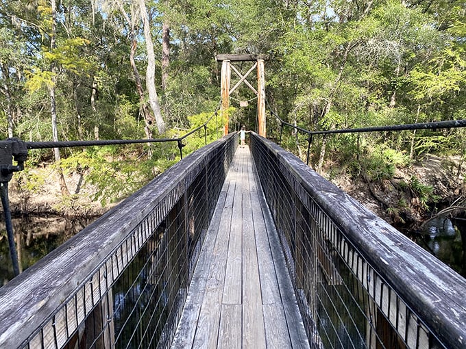 Indiana Jones would approve! This suspension bridge at O'Leno State Park adds a dash of adventure to your nature walk.