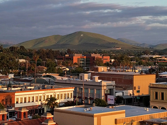 The historic architecture of Porterville's Main Street offers a colorful reminder that California charm doesn't always cost a fortune.