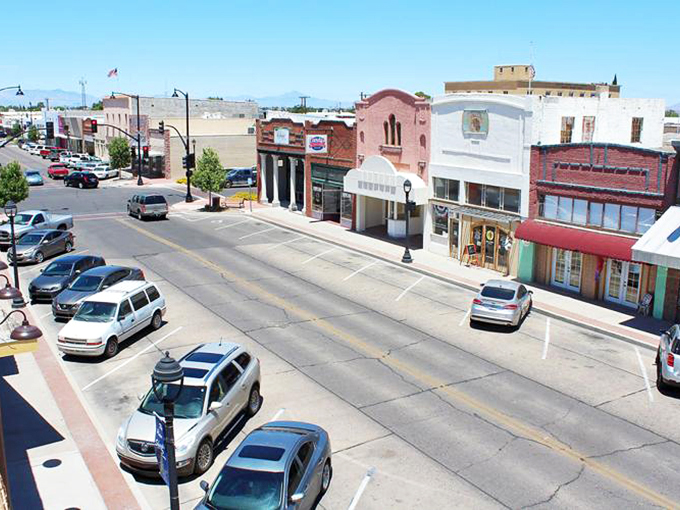 Historic charm lines Safford's main street! These well-preserved buildings house businesses where your retirement dollars go further than you'd expect.
