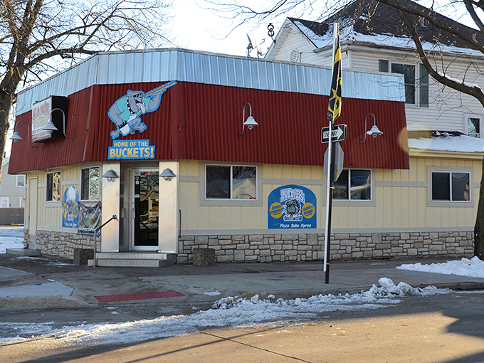 Home of the mysterious "buckets" &ndash; Sam's wears its local legend status as proudly as its colorful signage.
