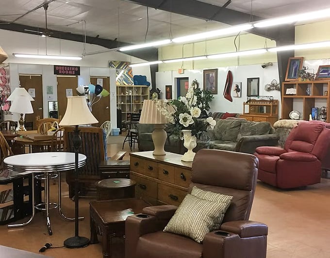 Furniture heaven! Where sofas find second chances and dining sets await their next family gathering.