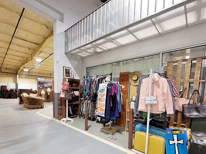 High ceilings and endless possibilities at The Open Market. This isn't just thrifting&mdash;it's archeology for modern treasures without the dirt.