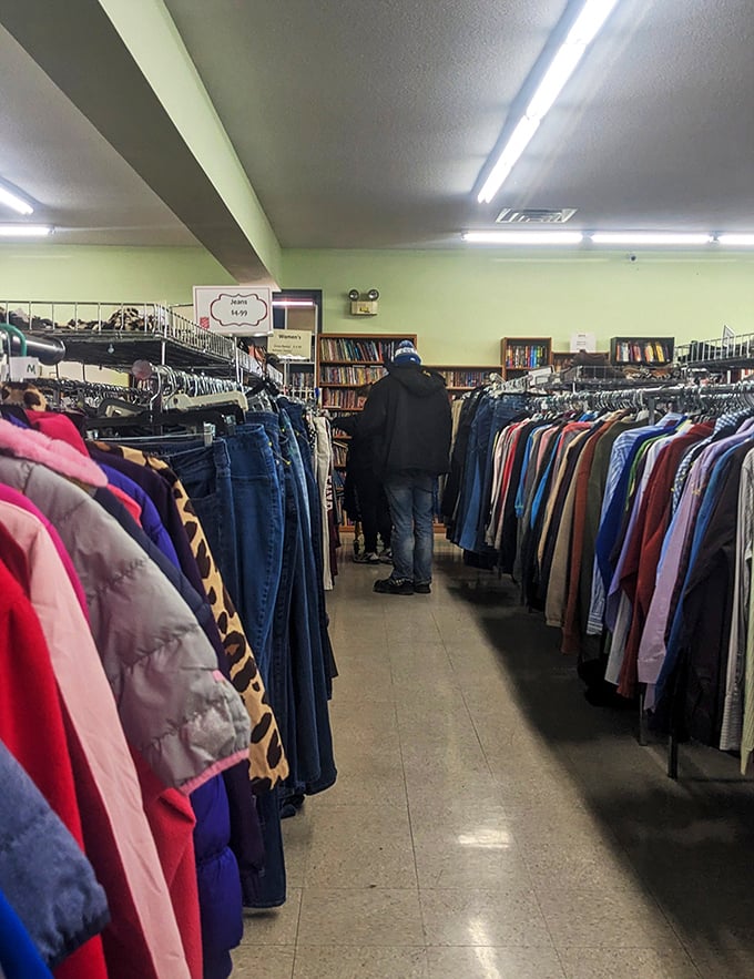 Rows upon rows of carefully organized potential &ndash; where one person's "not anymore" becomes another's "just what I needed!"