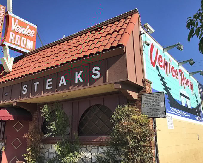 This unassuming entrance leads to the ultimate DIY steak experience - where strangers become friends over shared grill wisdom.