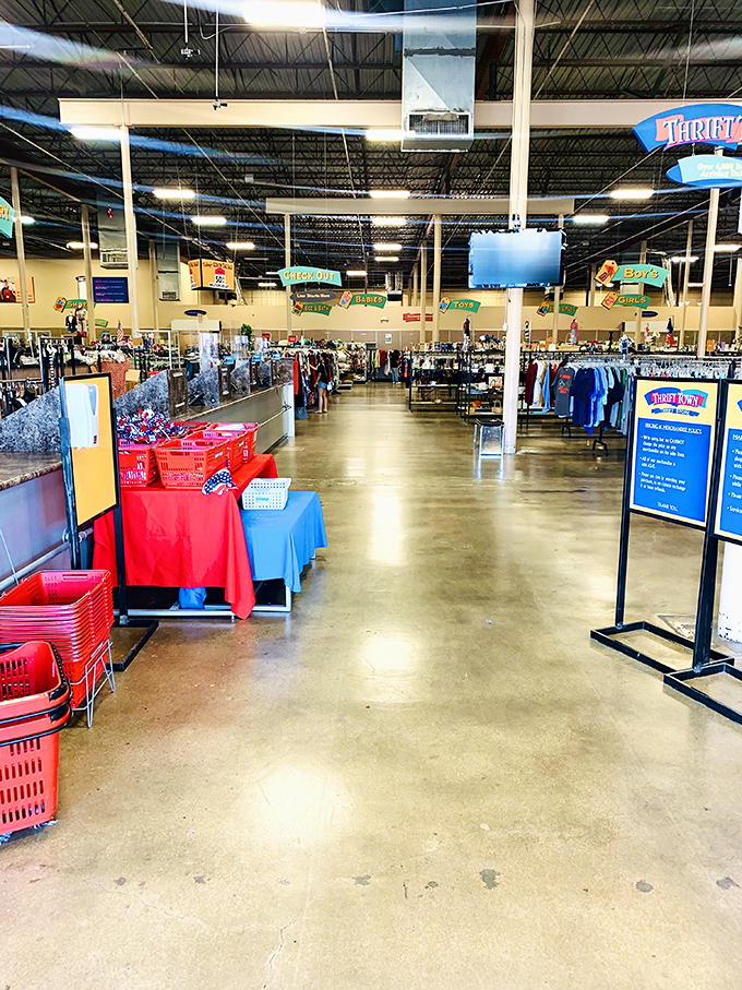 Clean, organized, and vast &ndash; Thrift Town's layout makes treasure hunting feel less like work and more like play.