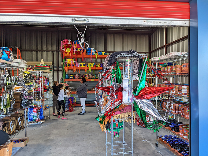 Festive piñatas and everyday necessities share space in this community hub where shopping feels like a neighborhood adventure.