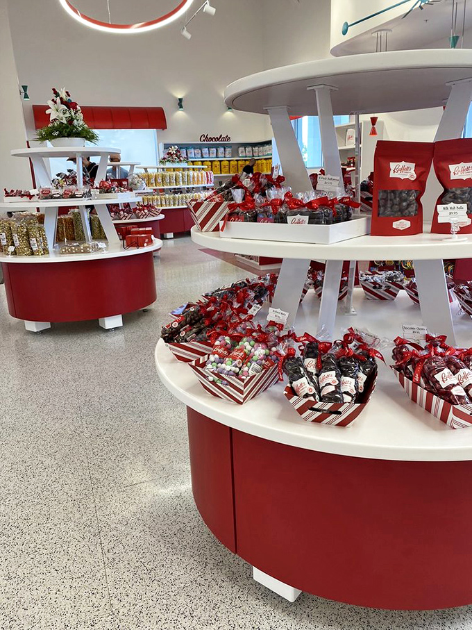 Gift baskets arranged with mathematical precision, each a carefully calculated equation of sweetness that always equals delight.