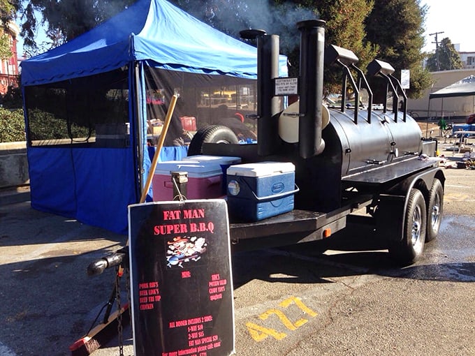 The "Fat Man Super BBQ" smoker&mdash;where patience transforms into flavor and the aroma alone is worth the trip. Vegetarians, consider yourselves warned!