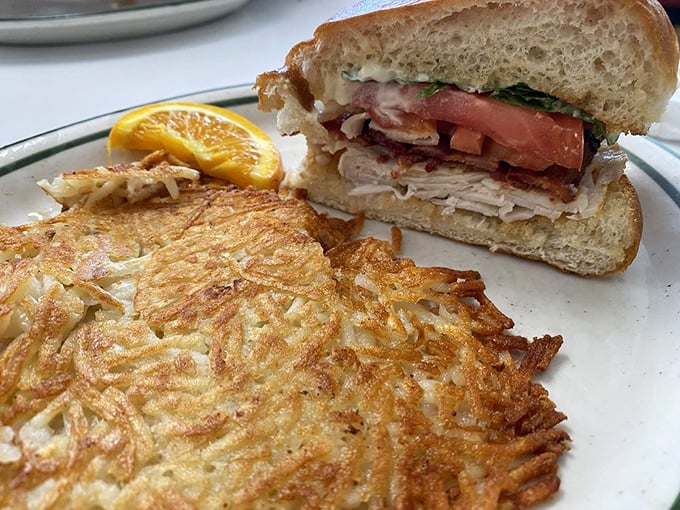 This sandwich isn't just stacked with turkey, bacon and fresh veggies&mdash;it's built on the foundation of that famous homemade bread. Game changer.