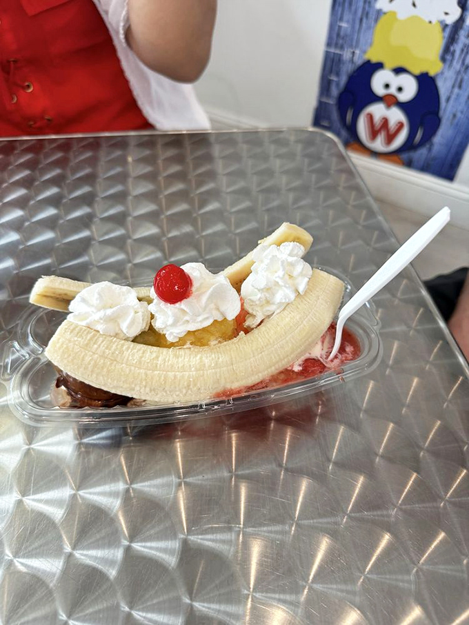 The banana split at Whit's doesn't just satisfy a craving&mdash;it creates a memory. That perfect banana boat carrying precious cargo of custard and toppings.