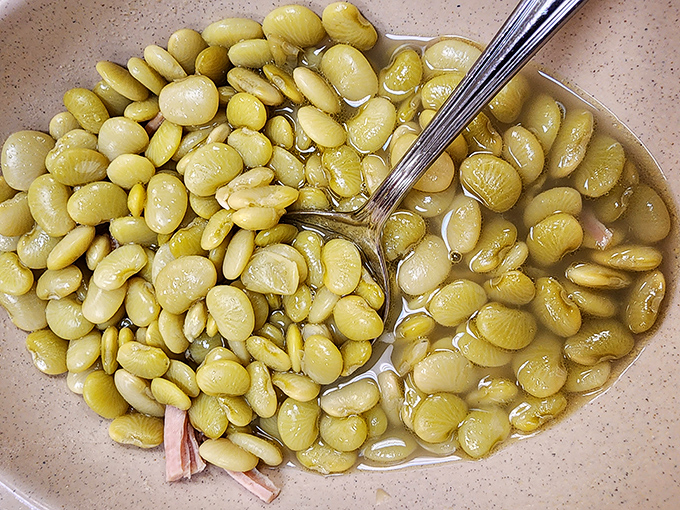 Butter beans swimming in their own broth&mdash;humble legumes transformed into something so delicious you'll be tempted to drink what's left in the bowl.