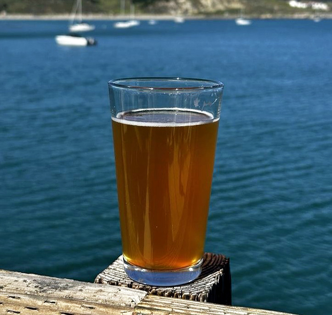 A cold craft beer with an ocean view&mdash;nature's perfect pairing and proof that sometimes the simplest pleasures are worth traveling hundreds of miles for.