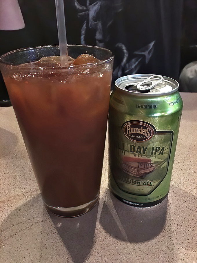 The unofficial weekend starter kit: a properly spiced Bloody Mary alongside a craft IPA. Choose your adventure, or better yet, enjoy both.