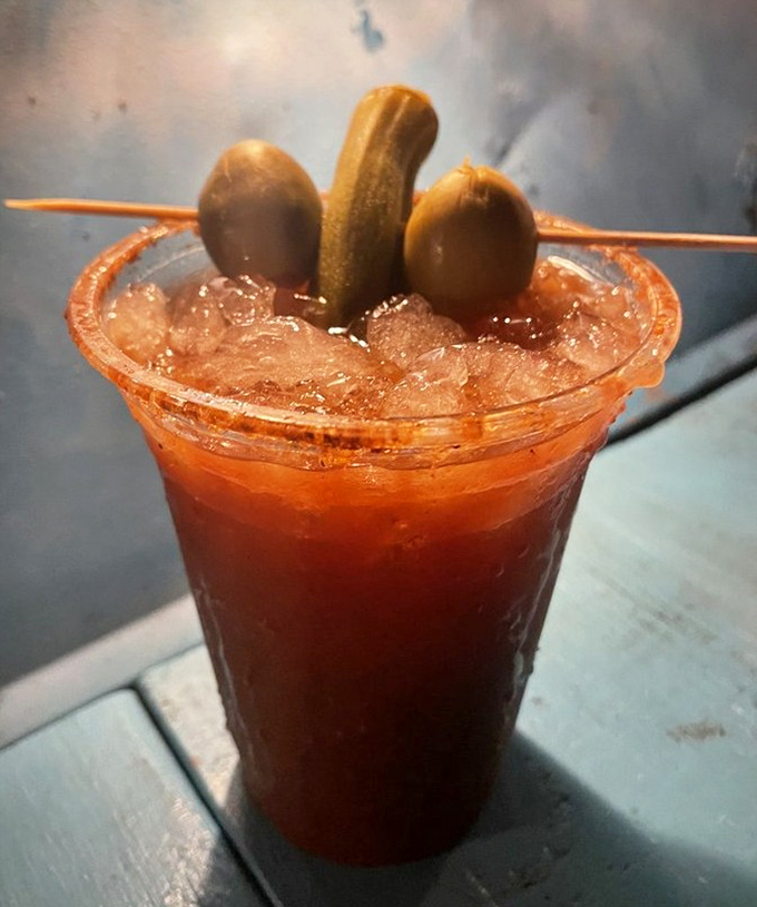This Bloody Mary isn't just a drink &ndash; it's a meal, a statement, and possibly the best reason to delay your beach plans for another hour.
