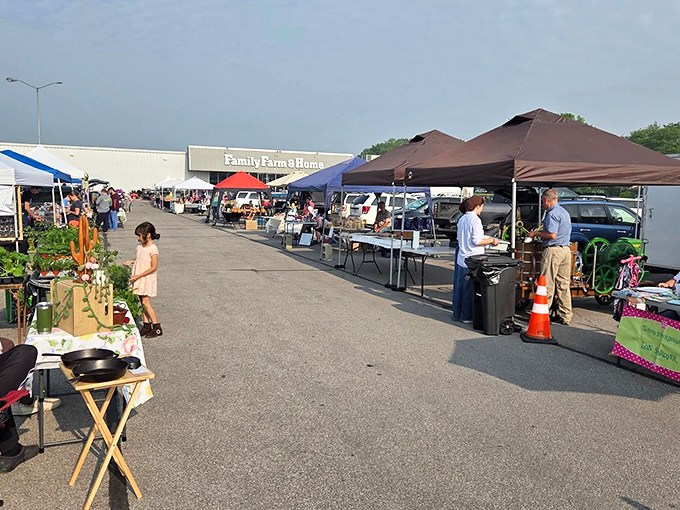 The farmers market &ndash; where conversations about heirloom tomatoes and last night's basketball game flow as freely as the locally-produced honey.