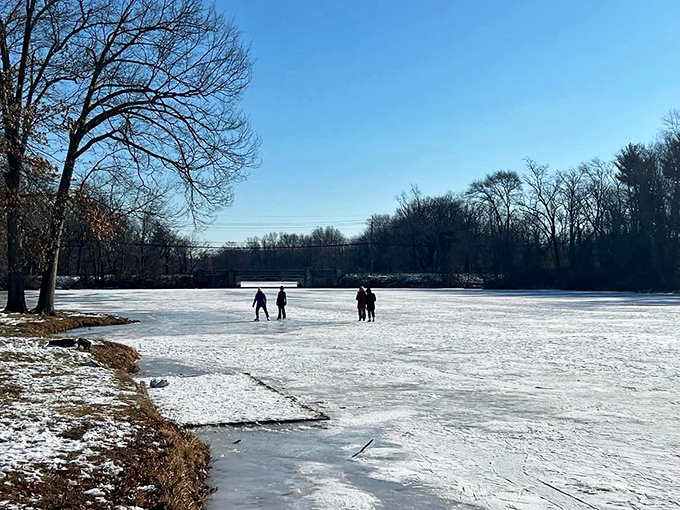 Winter transforms Brainerd Lake into a gathering place where locals brave the cold for that most precious of commodities&mdash;unscheduled joy.