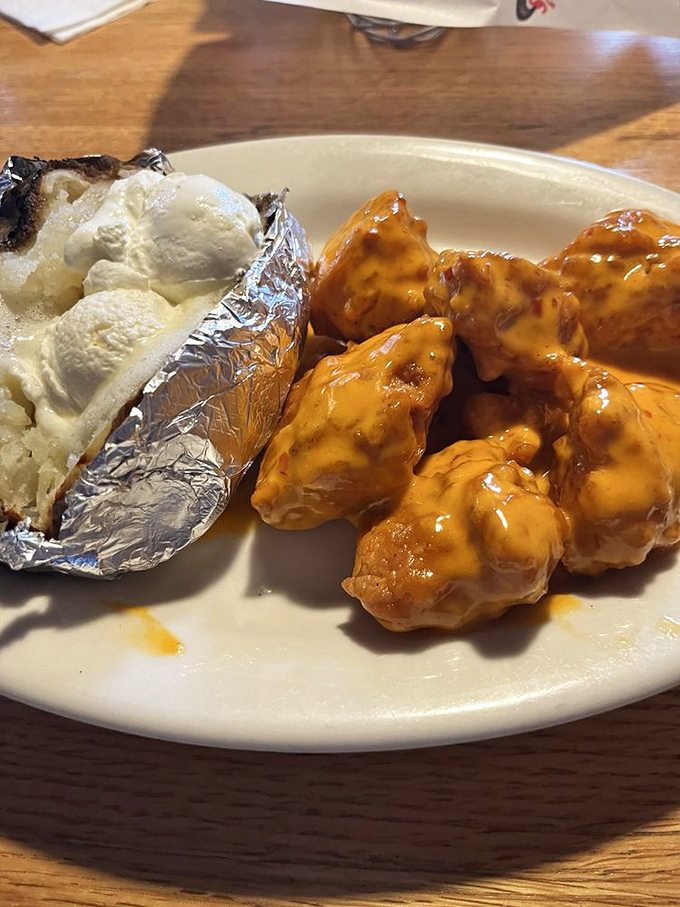 Buffalo bites and a loaded potato&mdash;proof that appetizers can be so good they deserve their own spotlight and standing ovation.