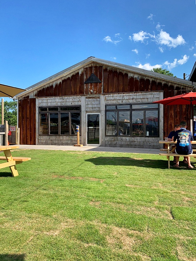 Burley Oak's rustic taproom proves that world-class craft beer doesn't need fancy surroundings&mdash;just wood, grass, and a passion for perfect fermentation.