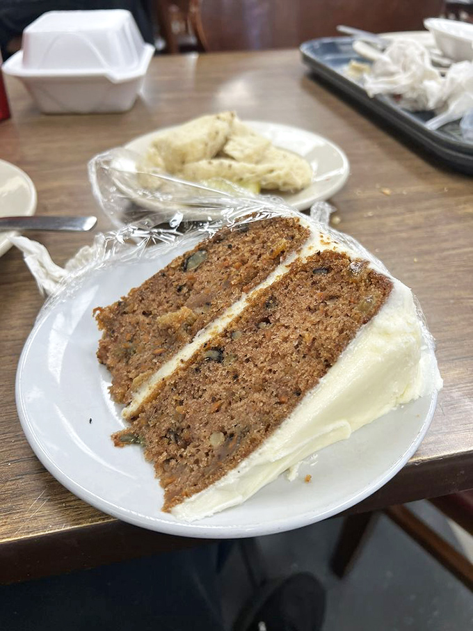 Whoever said you can't have your cake and eat it too clearly never encountered this moist slice of carrot cake paradise.