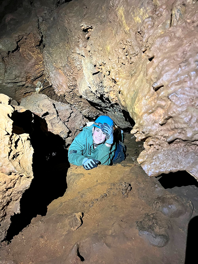 Adventure awaits in the tighter passages, where intrepid visitors can channel their inner spelunker through the mountain's hidden veins.