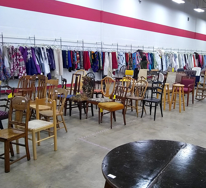 The chair convention, where no two seats tell the same story. That mid-century modern piece could be the statement your living room has been missing.