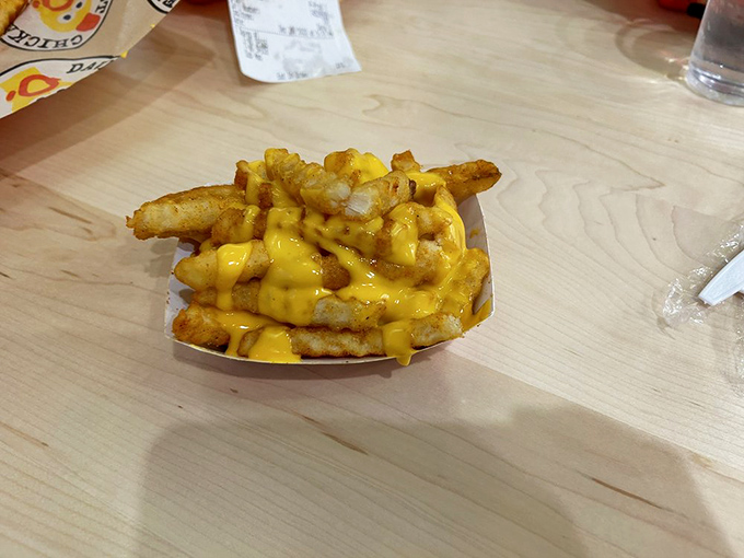 These cheese fries aren't just a side&mdash;they're a golden, gooey masterpiece that makes you wonder why potatoes ever appear in public without cheese.