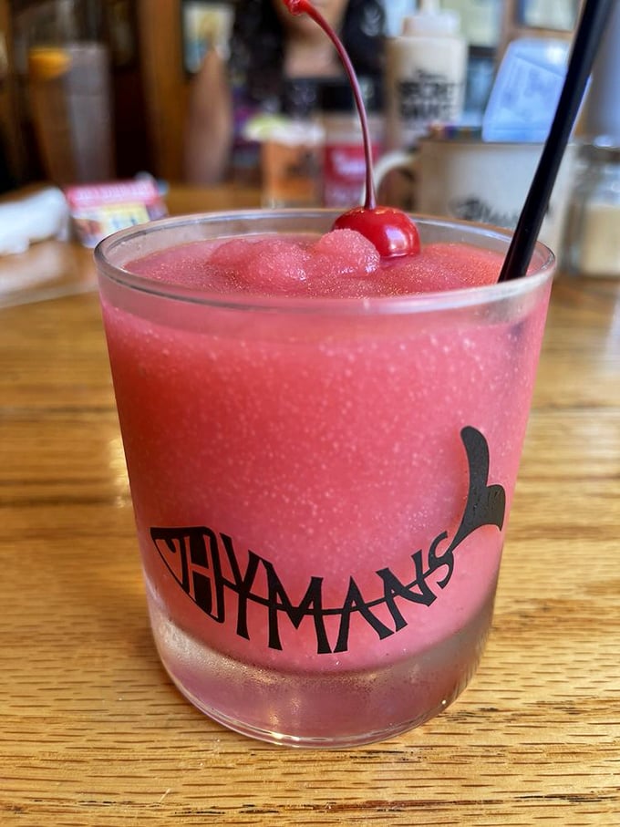 This cherry slushie isn't just a drink, it's Charleston summer in a glass&mdash;refreshing, vibrant, and guaranteed to bring a smile.