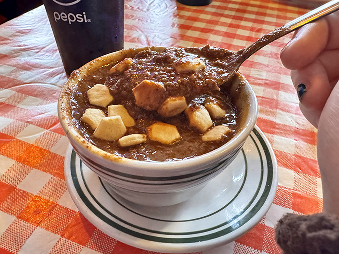 A bowl of comfort that warms you from the inside out. This hearty chili, topped with oyster crackers, is Toledo's answer to winter blues.