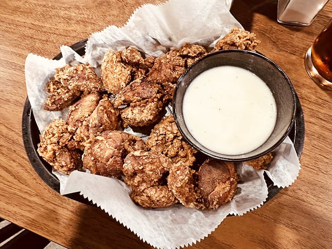 For the culinary adventurers: chicken livers with a crackling exterior and creamy center that might just convert the organ-meat skeptics.