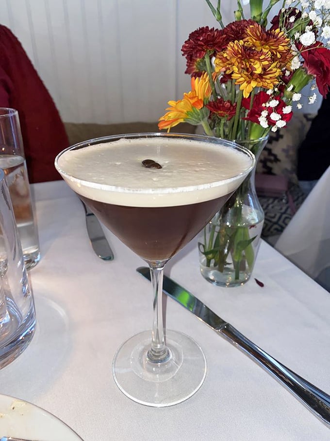 This isn't just a martini&mdash;it's dessert wearing evening attire. The coffee bean garnish is like the perfect punctuation mark.