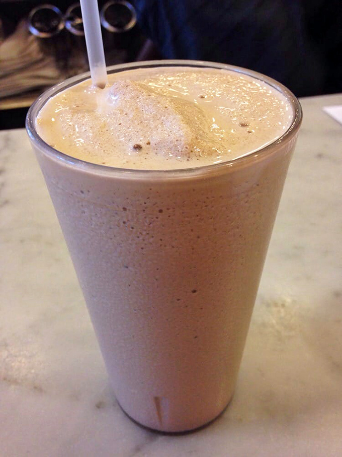 The chocolate freeze&mdash;where milkshake meets meditation. Sipping this creamy concoction slows down time in the best possible way.