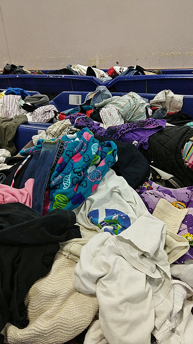 Textile treasures in every color imaginable. What looks like chaos to the uninitiated is actually a rainbow of possibilities for the trained eye.