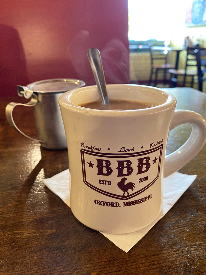 The official chalice of morning motivation, emblazoned with the BBB logo. Coffee this good deserves its own commemorative mug.